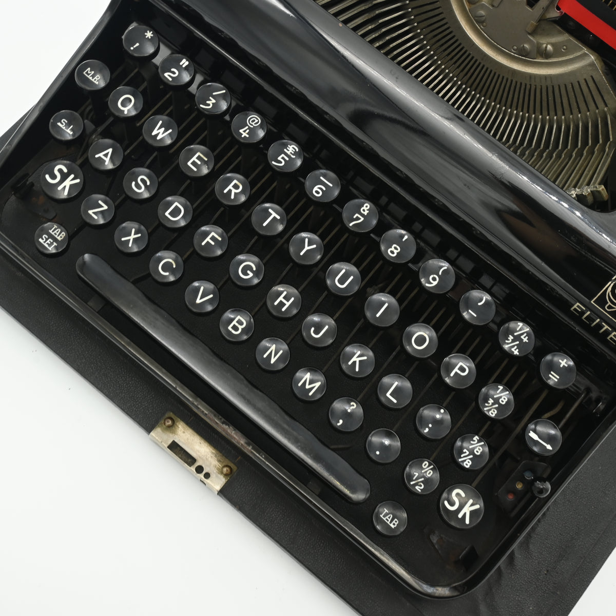 Olympia Elite Typewriter | Glossy Black | FREE UK POSTAGE – Mr & Mrs Vintage Typewriters ltd