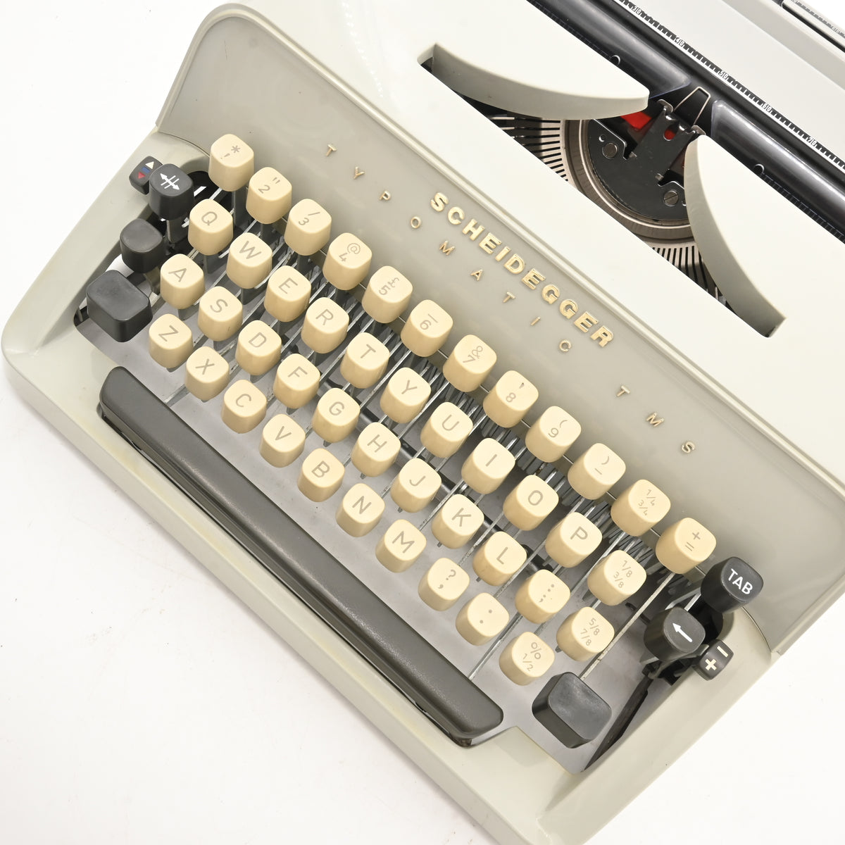 Scheidegger Typo-Matic Typewriter – Mr & Mrs Vintage Typewriters ltd