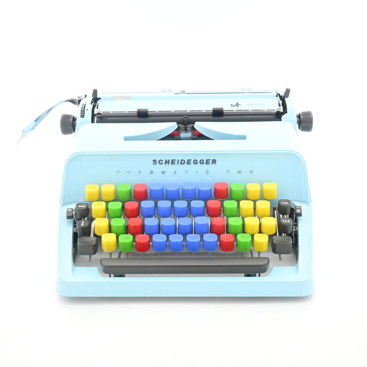 Scheidegger Typo-Matic Typewriter with rare booklets and key tops. – Mr & Mrs Vintage ...