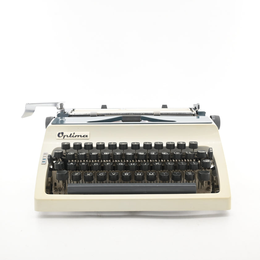 Cursive Optima Typewriter | White colour | Mustard | Vintage | Retro ...