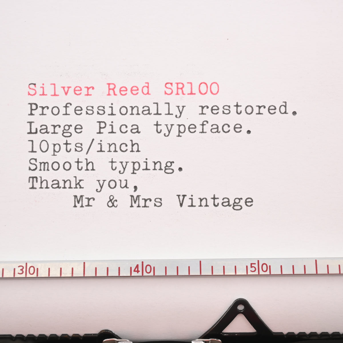 Silver Reed SR10 Typewriter | NEW Ribbon | FREE UK POSTAGE – Mr & Mrs ...