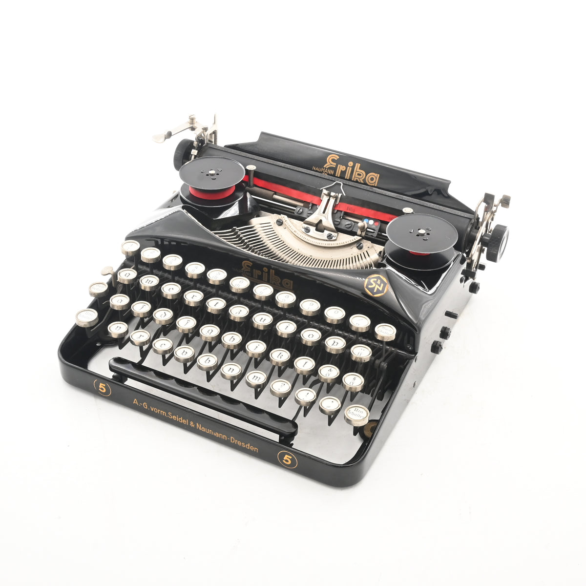 ERIKA Model 5 Typewriter - Rare "Fraktur" Typeface – Mr & Mrs Vintage ...