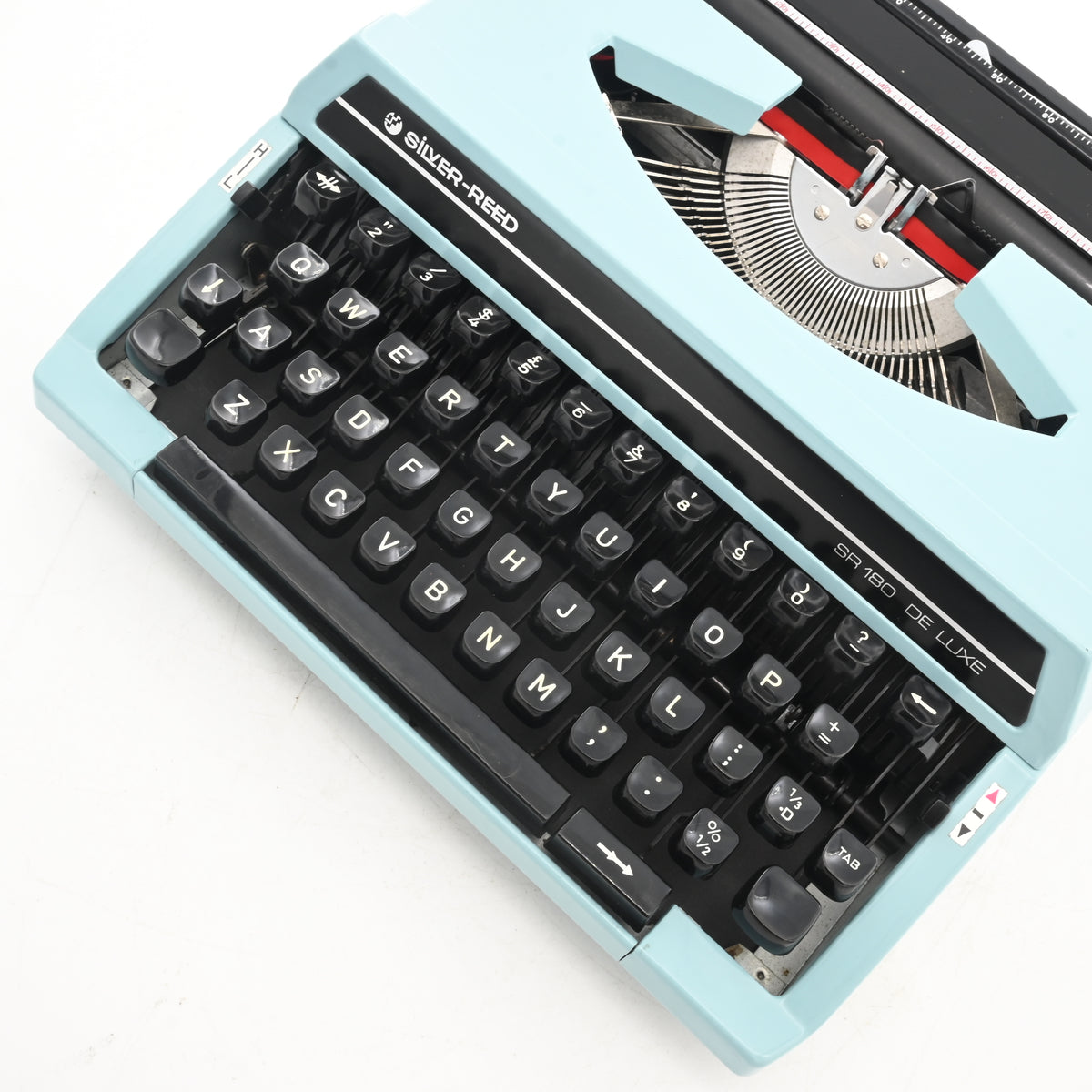 Silver Reed Typewriter SR180 Deluxe | Light Blue | UK & WORLDWIDE ...