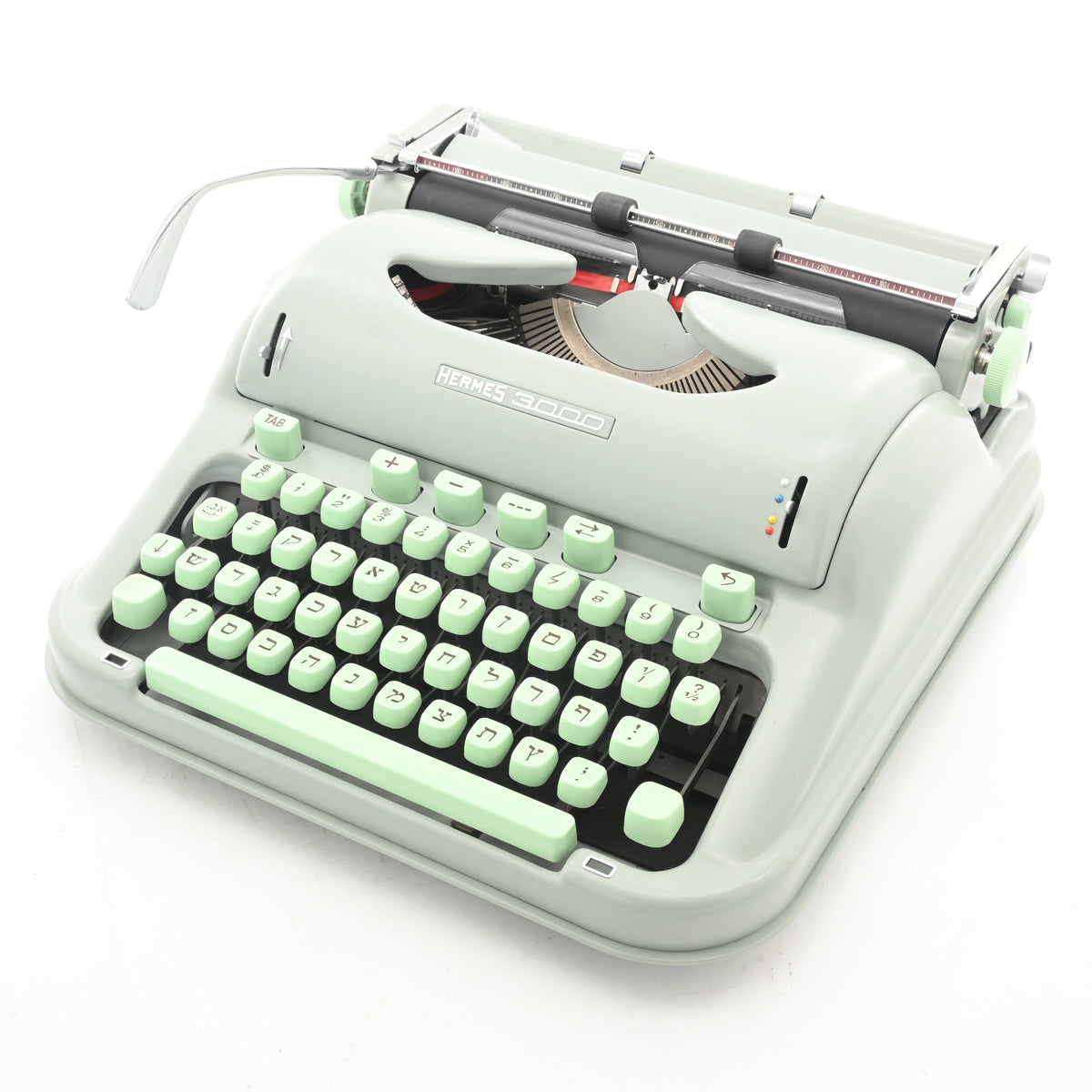 Hebrew Hermes 3000 Typewriter - - UK & WORLDWIDE – Mr & Mrs Vintage ...
