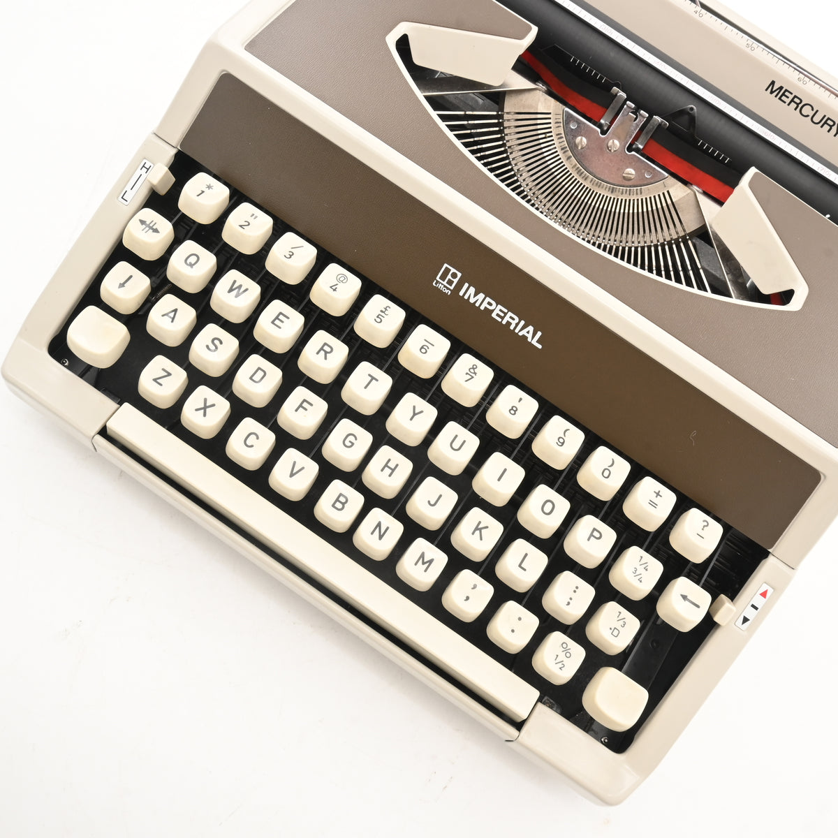 Imperial Mercury Litton Typewriter brown | New Ribbon | UK & WORLDWIDE ...