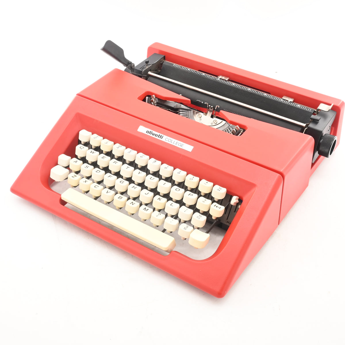 Red Olivetti College Typewriter - WORLDWIDE SHIPPING – Mr & Mrs Vintage ...