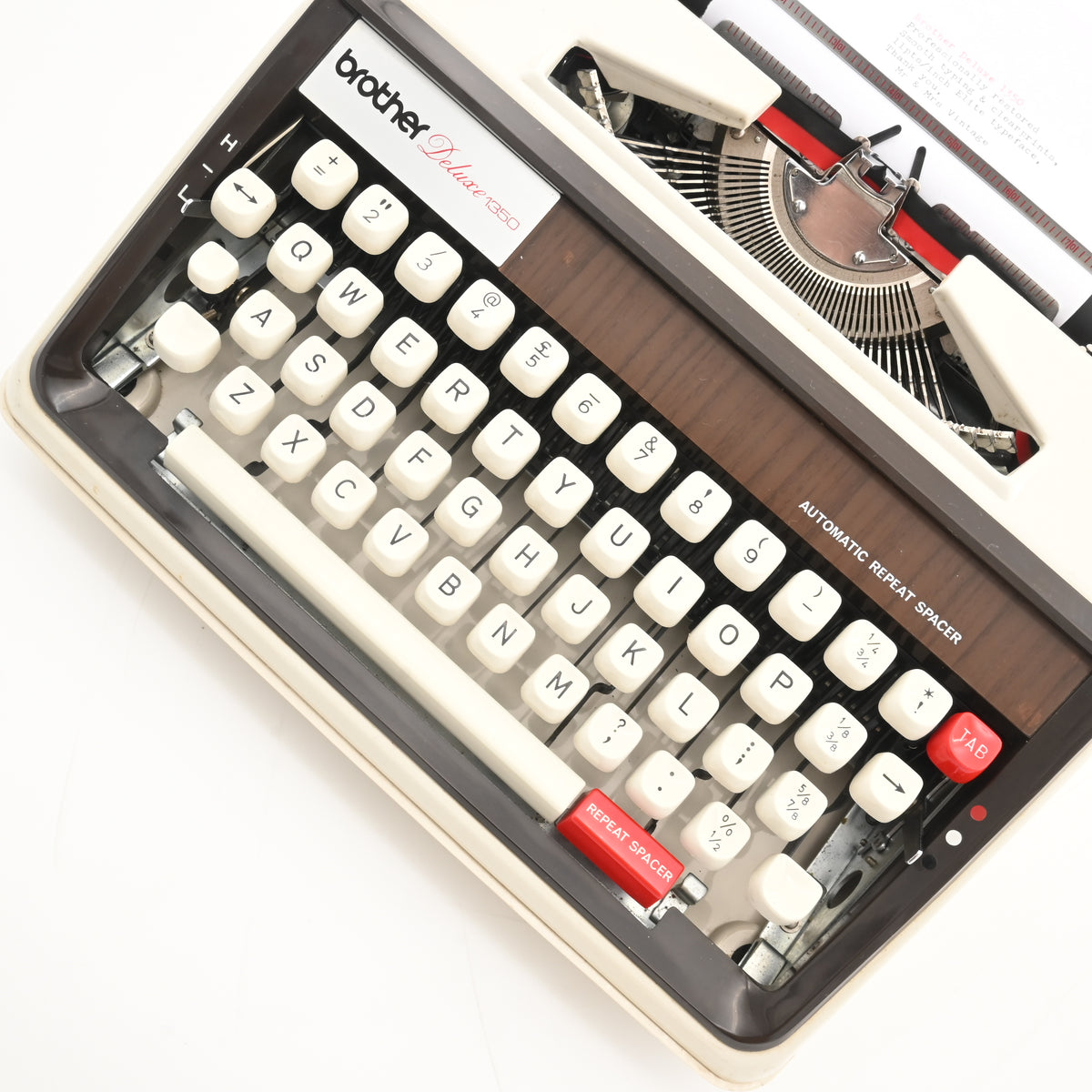 Brother Deluxe 1350 Typewriterr | White Colour | Elite | FREE UK ...