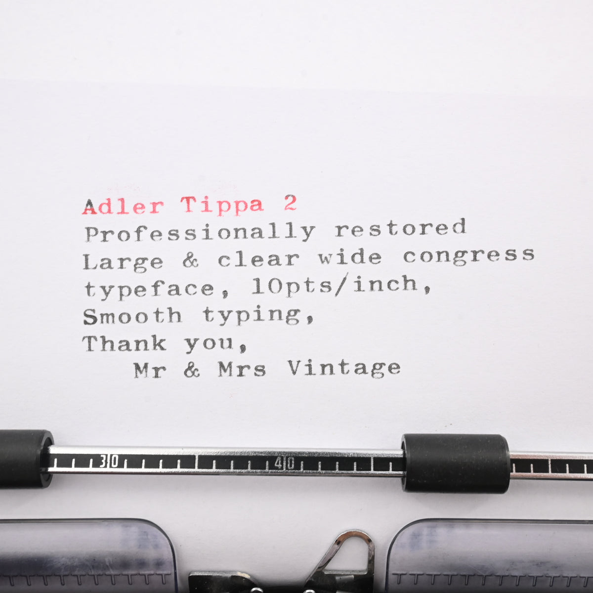 Adler Tippa 2 Typewriter – Mr & Mrs Vintage Typewriters ltd