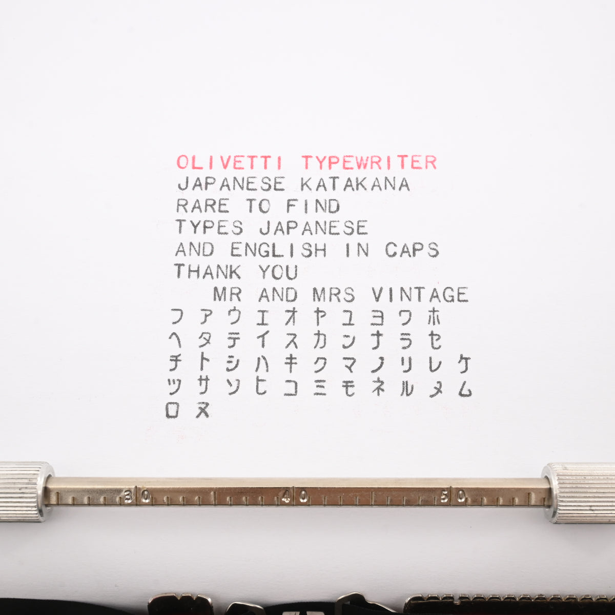 RESERVED Olivetti Lettera 32 Typewriter - English & Japanese Katakana ...