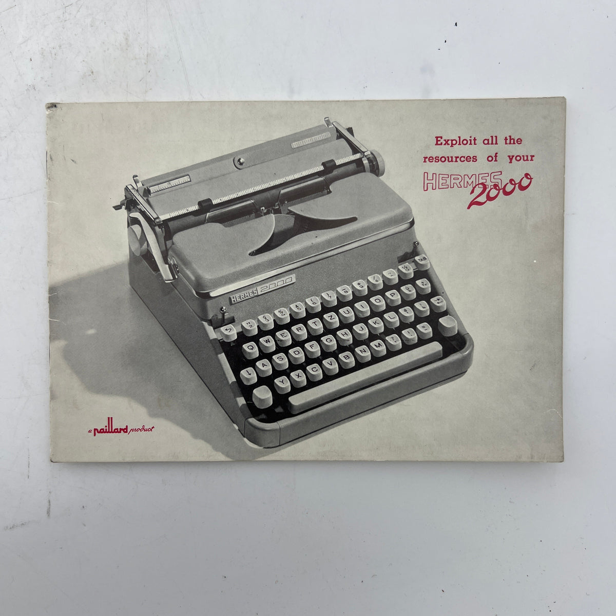 Original Hermes 2000 typewriter manual instructions – Mr & Mrs Vintage ...