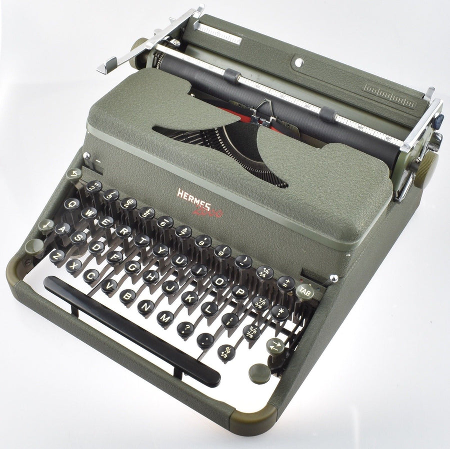 Hermes 2000 Typewriter - Military Green - FREE UK POSTAGE – Mr & Mrs ...