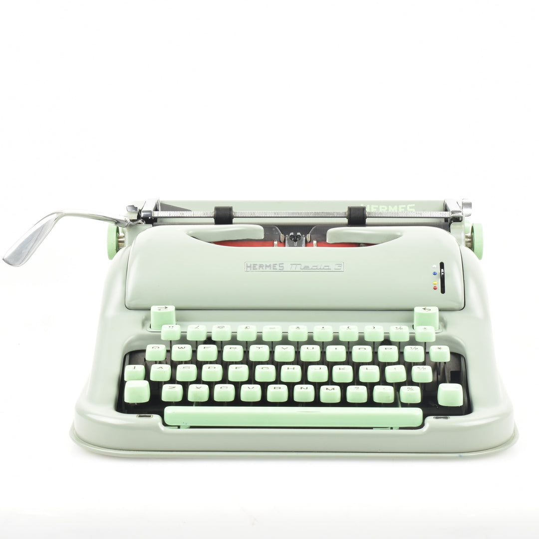 Hermes Media 3 Typewriter | Restored | New Ribbon | Free UK Delivery ...