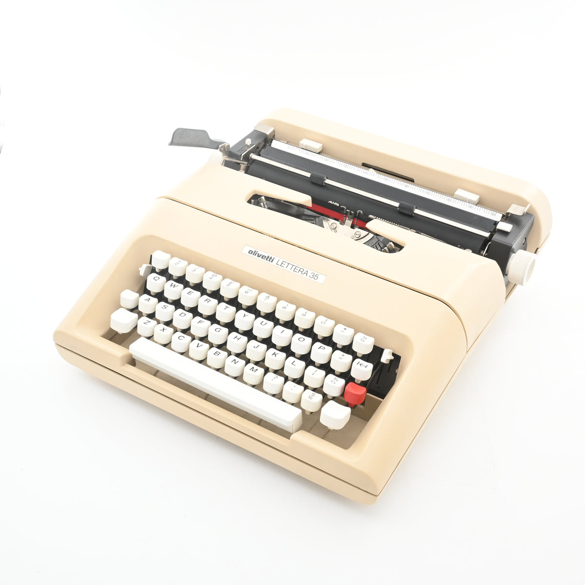 Olivetti Lettera 25 Typewriter | Red and Grey | FREE UK POSTAGE – Mr ...