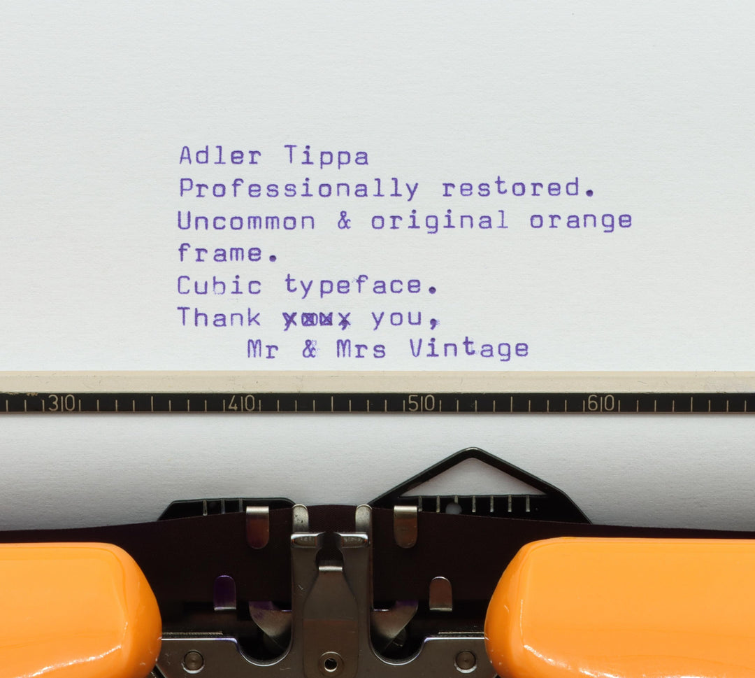 Adler Tippa Typewriter | PICA typeface | Mint Condition – Mr & Mrs ...